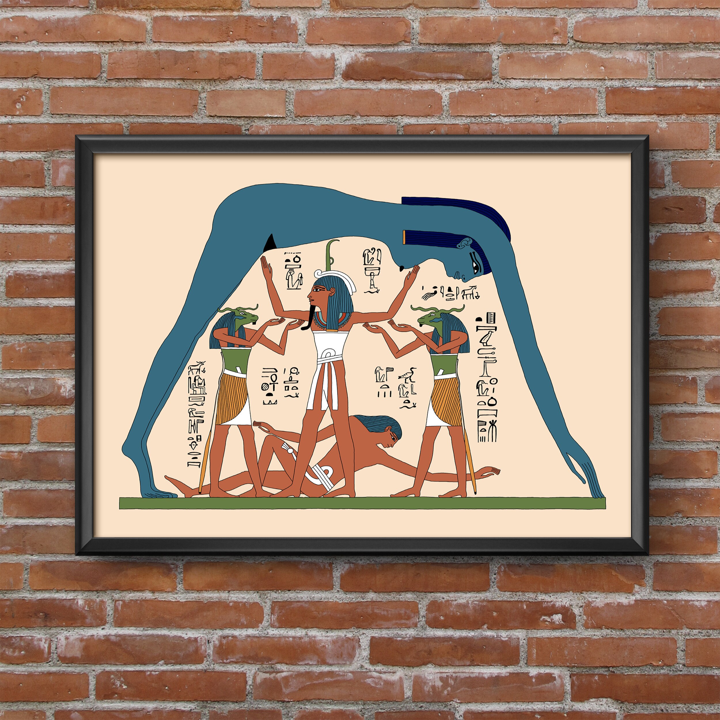 Ancient Egyptian Reproduction Unframed Art Print the Creation of the ...
