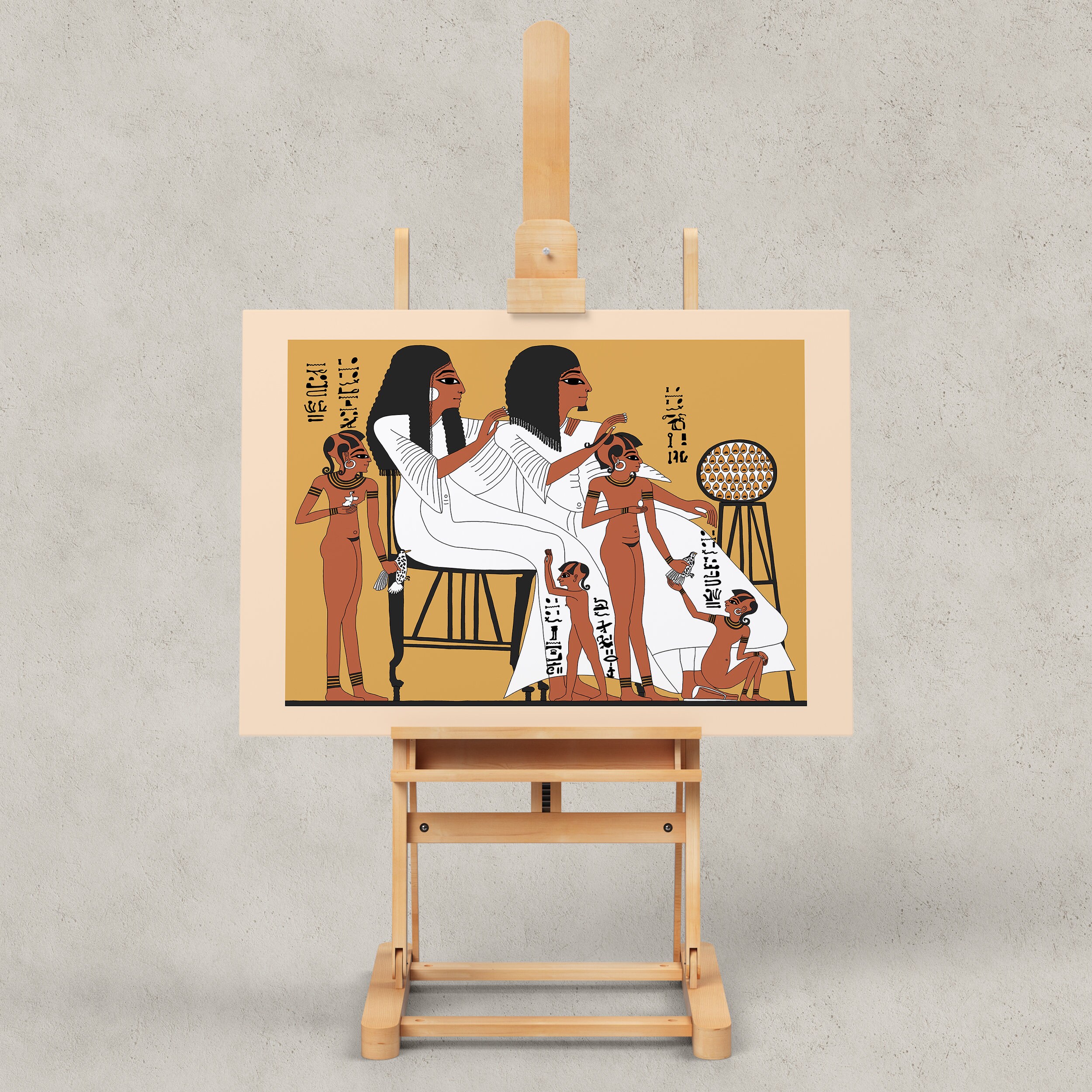 Ancient Egyptian Reproduction Unframed Art Print Inherkhau and Wabet ...