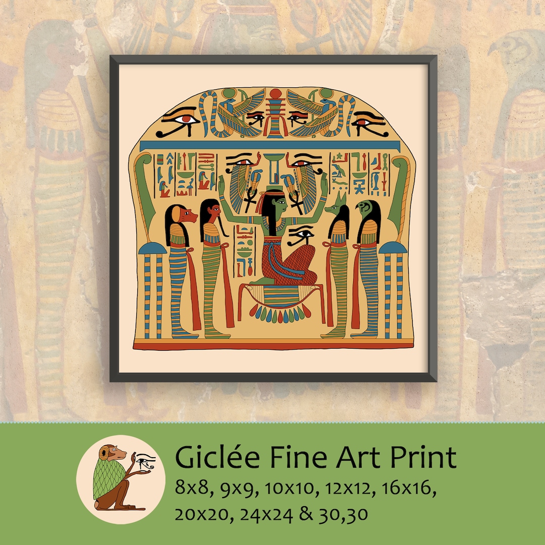 Stampa artistica senza cornice di riproduzione dell'antico Egitto Dea ...