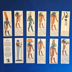 Ancient Egyptian God & Goddess 20 Mythology Bookmarks: Amun Anubis ...