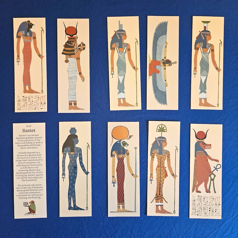 Ancient Egyptian God & Goddess 20 Mythology Bookmarks: Amun Anubis ...
