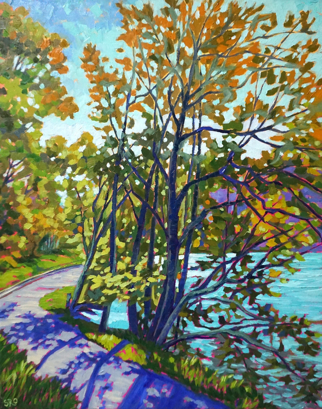 By the Lake, Original Painting, Oil Painting, Impressionism, One-of-a ...