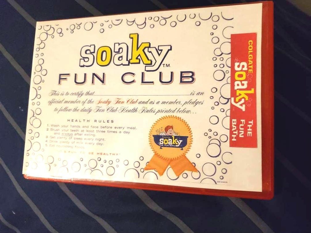 SOAKY Colgate-palmolive Fun Bath Toys Commercial Dvd-r - Etsy