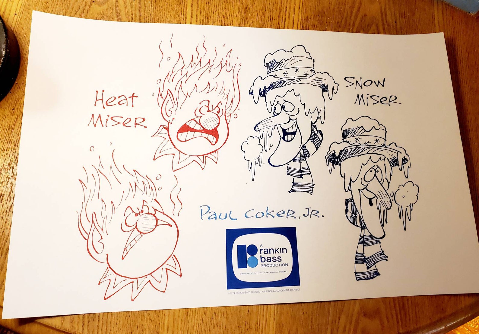 Rankin/bass' Heat Miser & Snow Miser 11 X 17 Model - Etsy