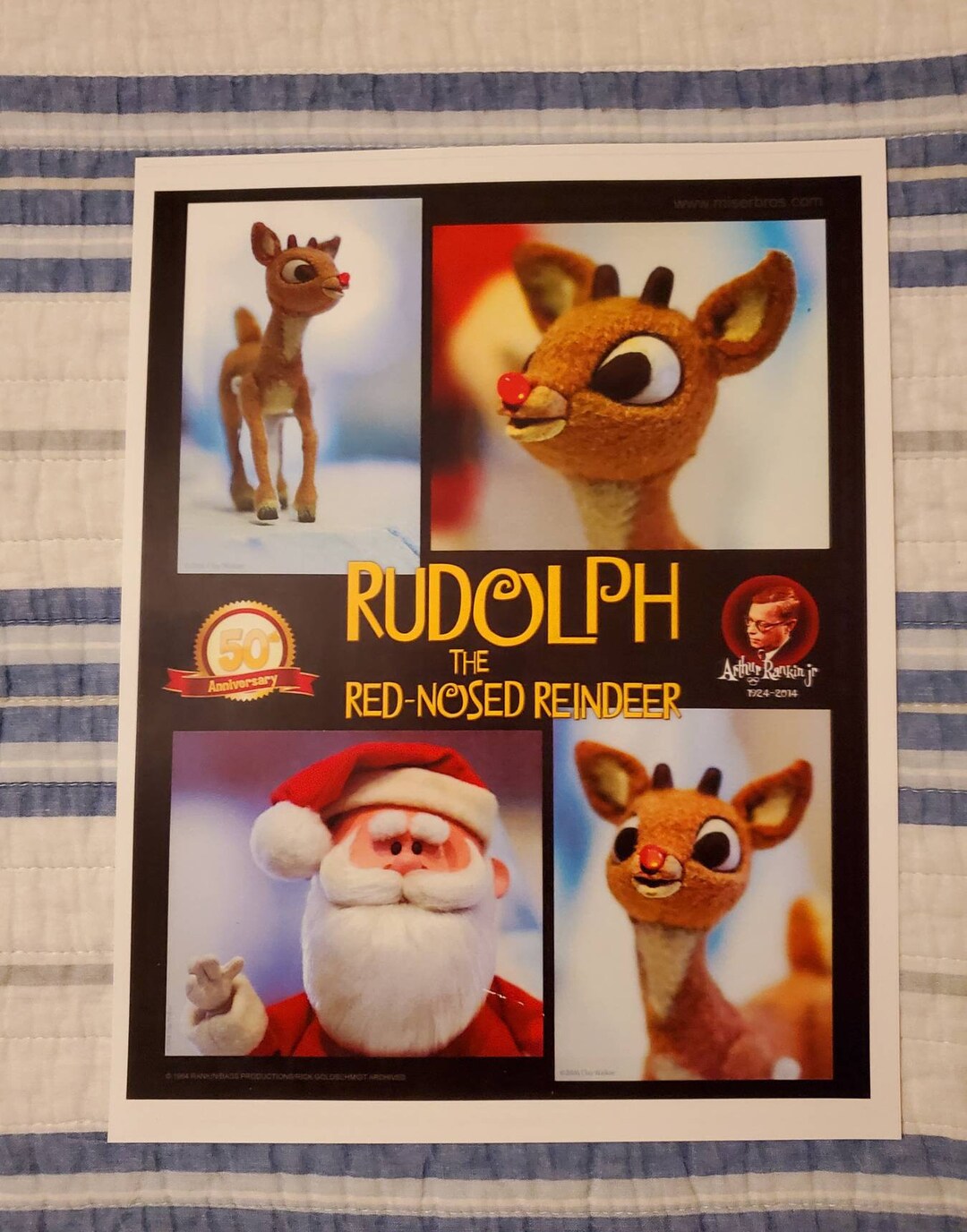 8-1/2 X 11 Rudolph the Red-nosed Reindeer Animagic 50th Print 60 in ...