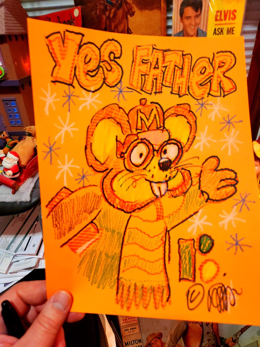 NEW! Albert Mouse Original Art by Rick Goldschmidt on Colored Paper! 8 ...