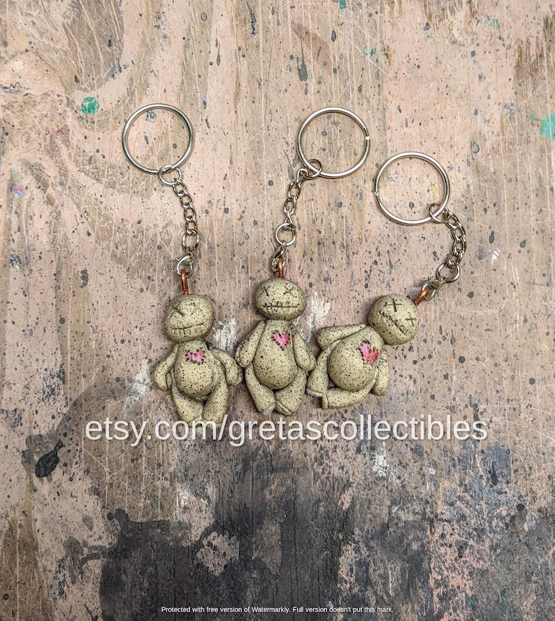Voodoo Doll Keychain OOAK Ceramic Voodoo Doll Handmade - Etsy