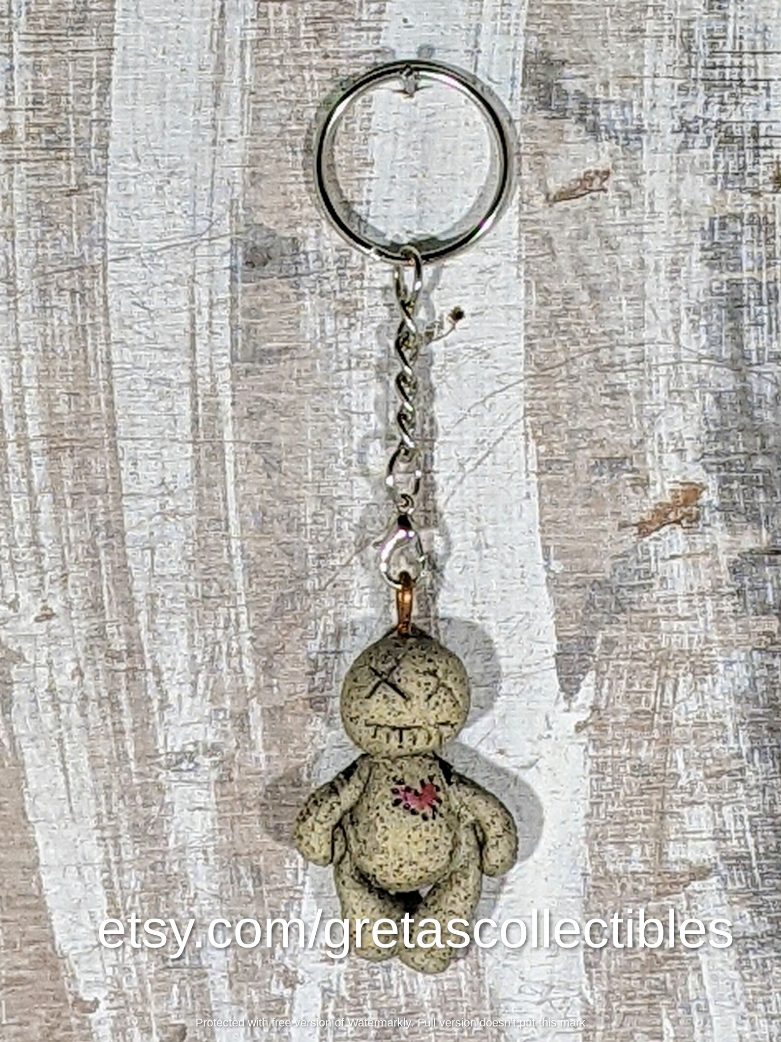 Voodoo Doll Keychain OOAK Ceramic Voodoo Doll Handmade - Etsy