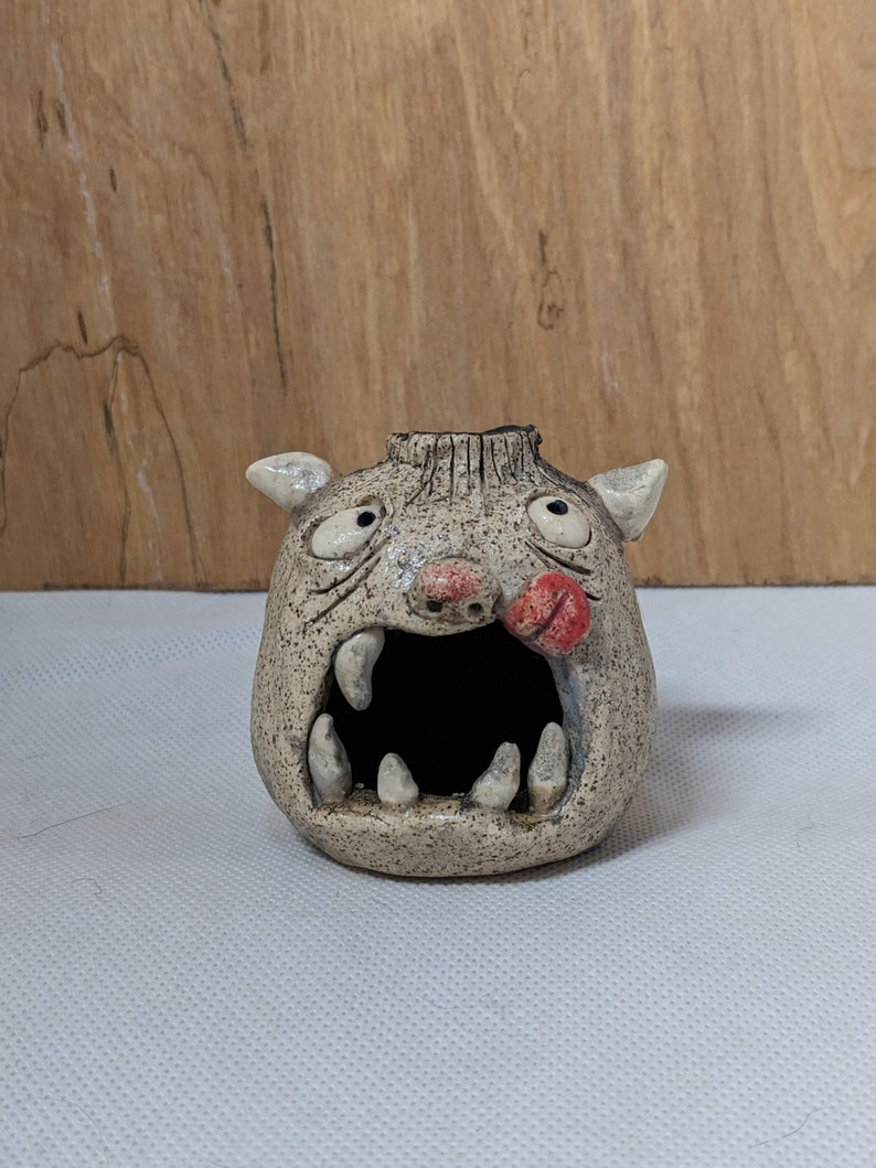Mini Monster, Big Mouthed Mini Monster, Backflow Burner, Ceramic ...