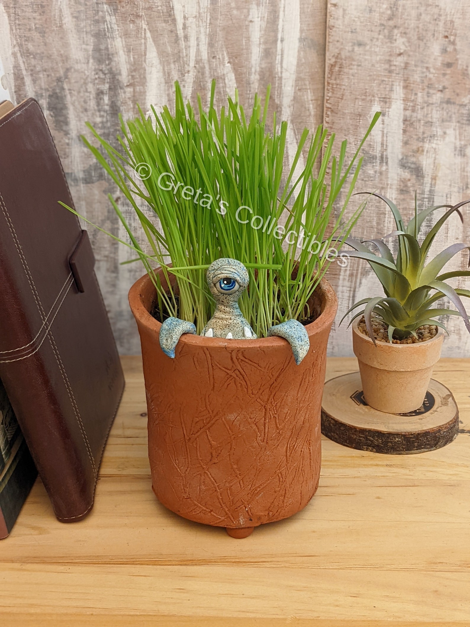 Monster Plant Buddy Cyclops Ceramic Monster Garden Art - Etsy