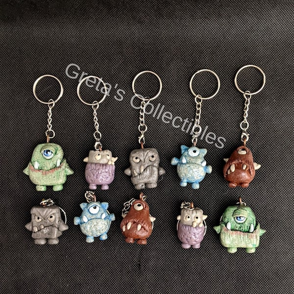 Monster Keychain - Etsy
