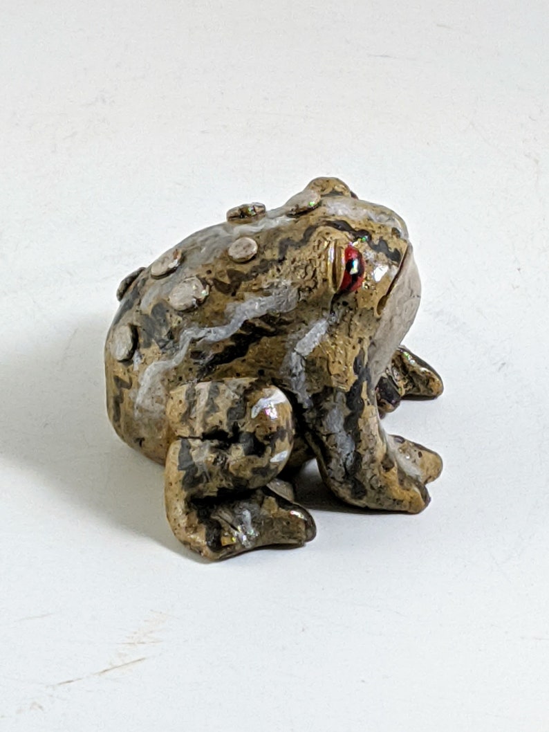 Ceramic Toad OOAK Realistc Handmade Frog Garden Art Fairy | Etsy