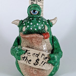 Bank, Monster Bank, Piggy Bank, Handmade Clay Bank, Incense Burner ...