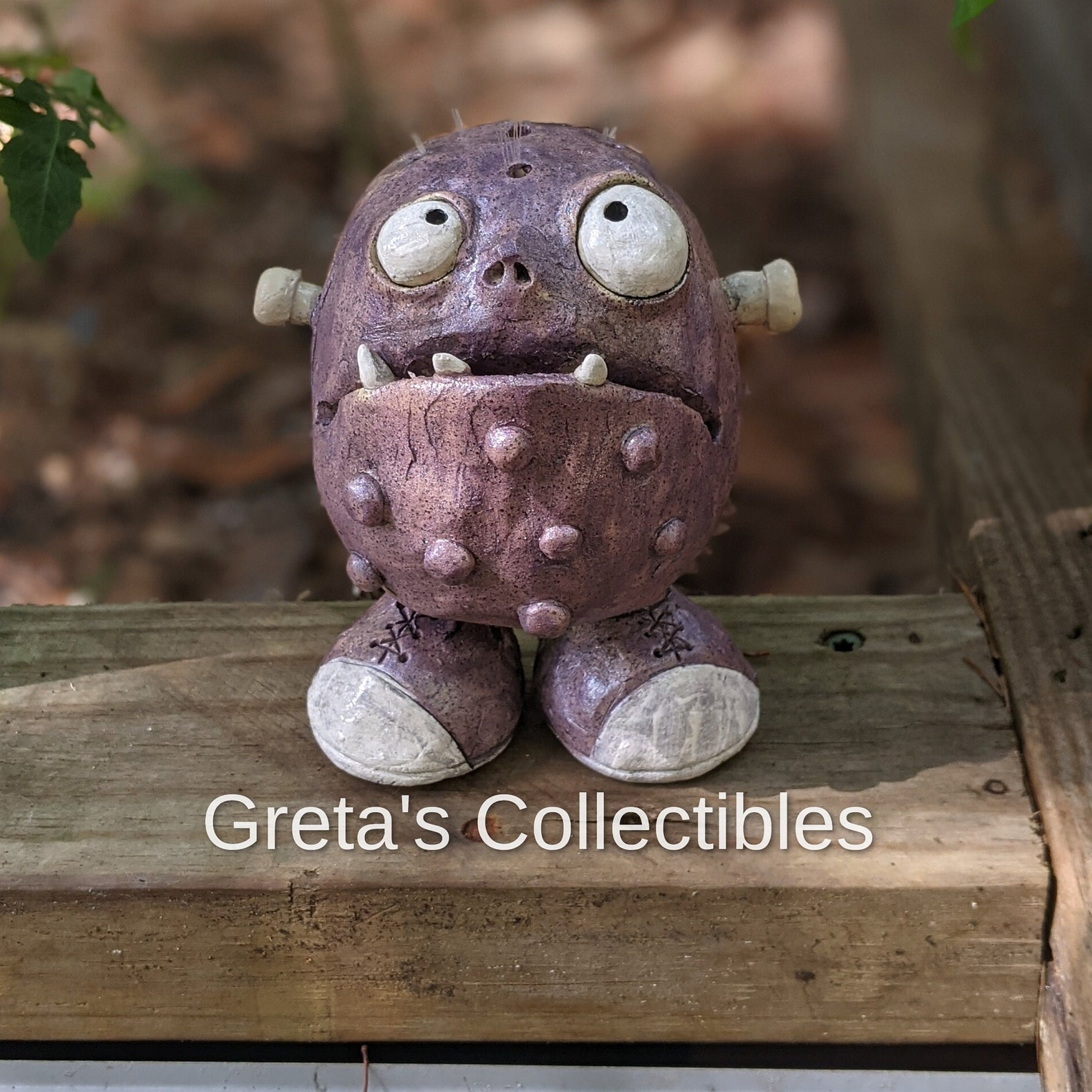 Bank, Monster Bank, Piggy Bank, Handmade Clay Bank, Incense Burner ...