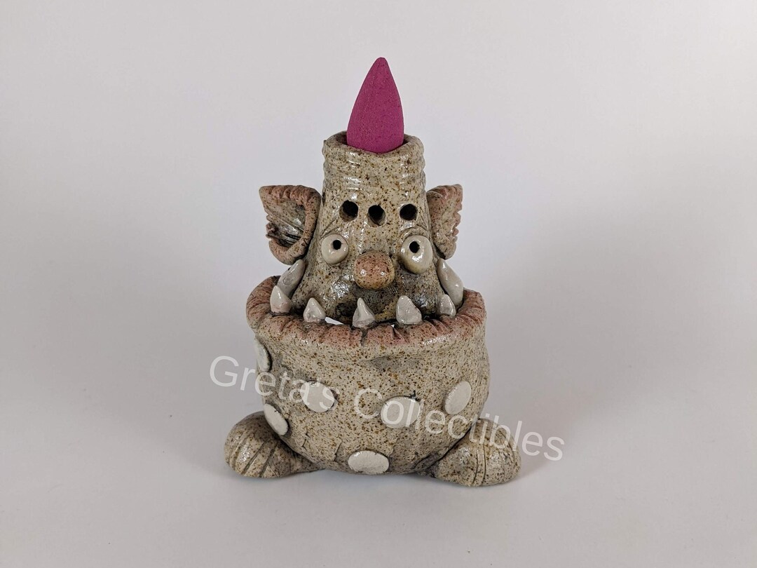 Mini Monster, Freckled Monster, Backflow Burner, Ceramic Monster ...