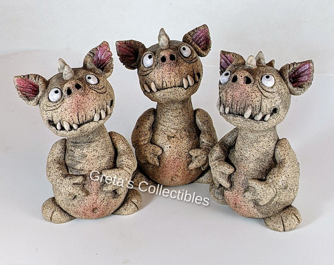 Green Ceramic Monster Planter - Etsy