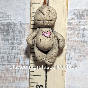 Voodoo Doll Keychain, OOAK, Ceramic Voodoo Doll, Handmade Pendent, Clay ...