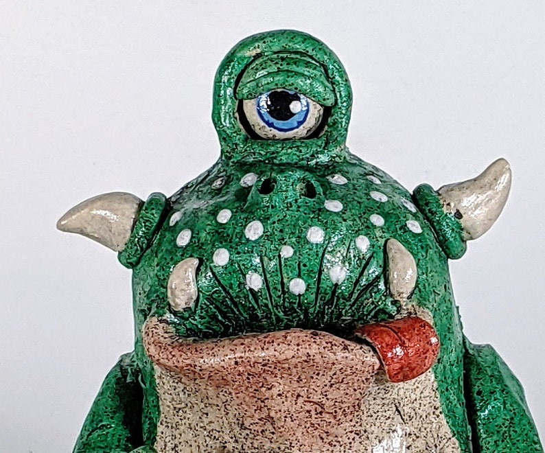Bank, Monster Bank, Piggy Bank, Handmade Clay Bank, Incense Burner ...