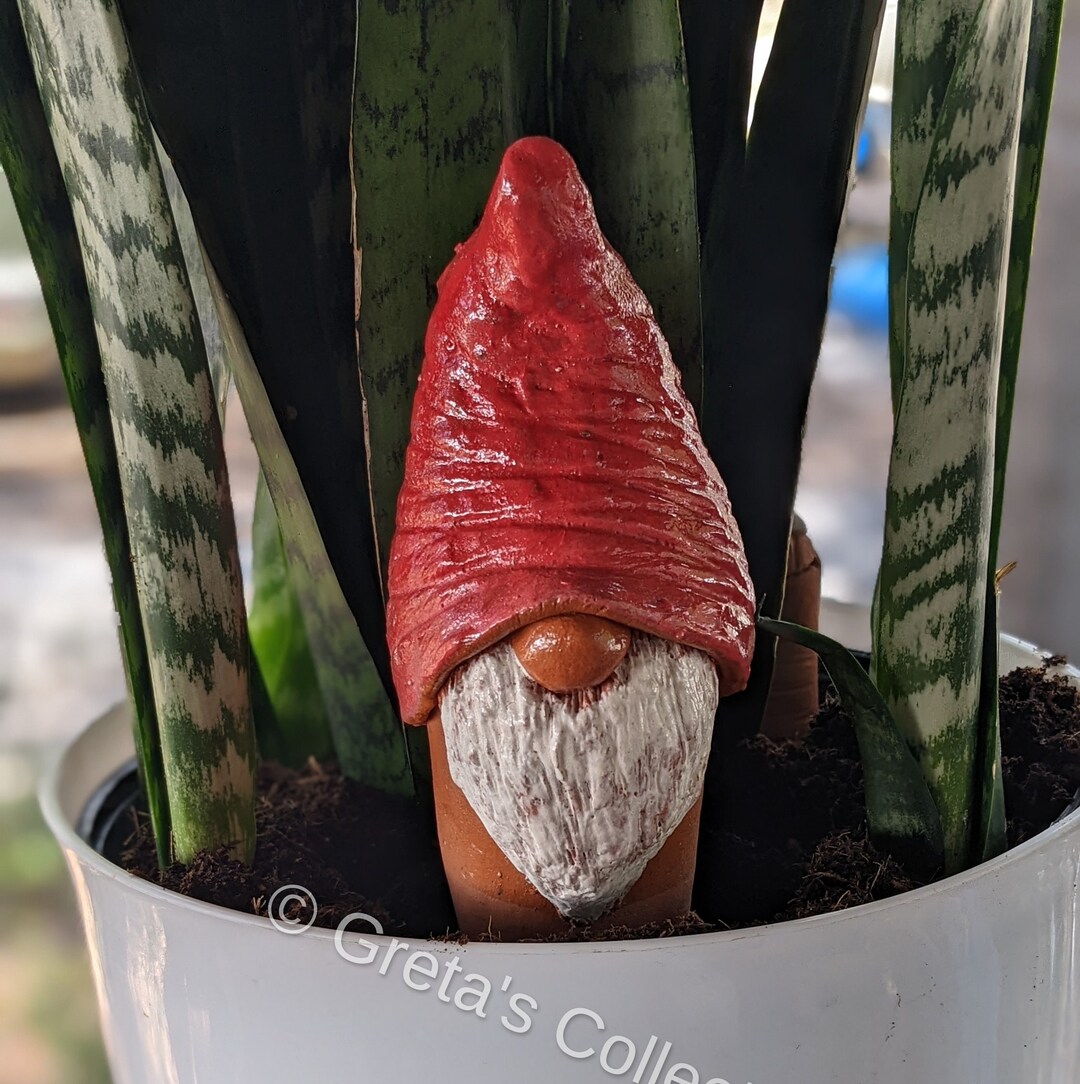 Gnome Watering Spike, Olla Self Watering System, Terracotta Gnome ...