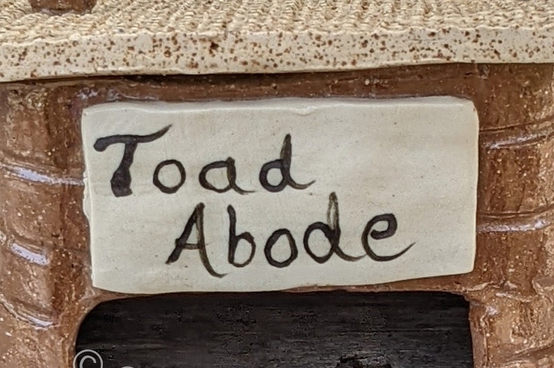 Toad House OOAK High Fired Toad Home Garden Art Fairy - Etsy