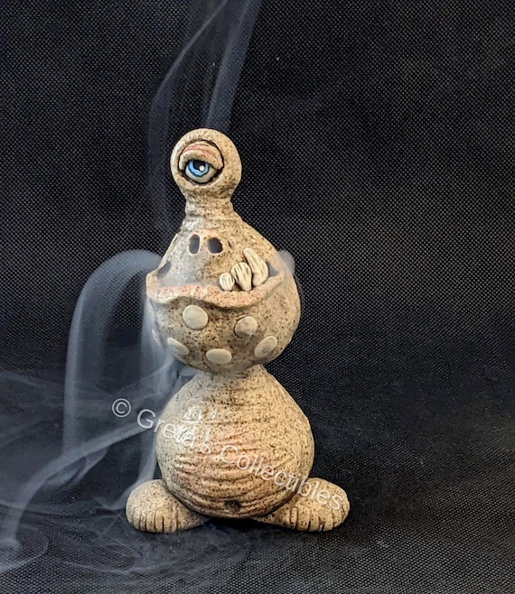 Mini Monster Cone Burner Posable Head Monster OOAK Monster - Etsy
