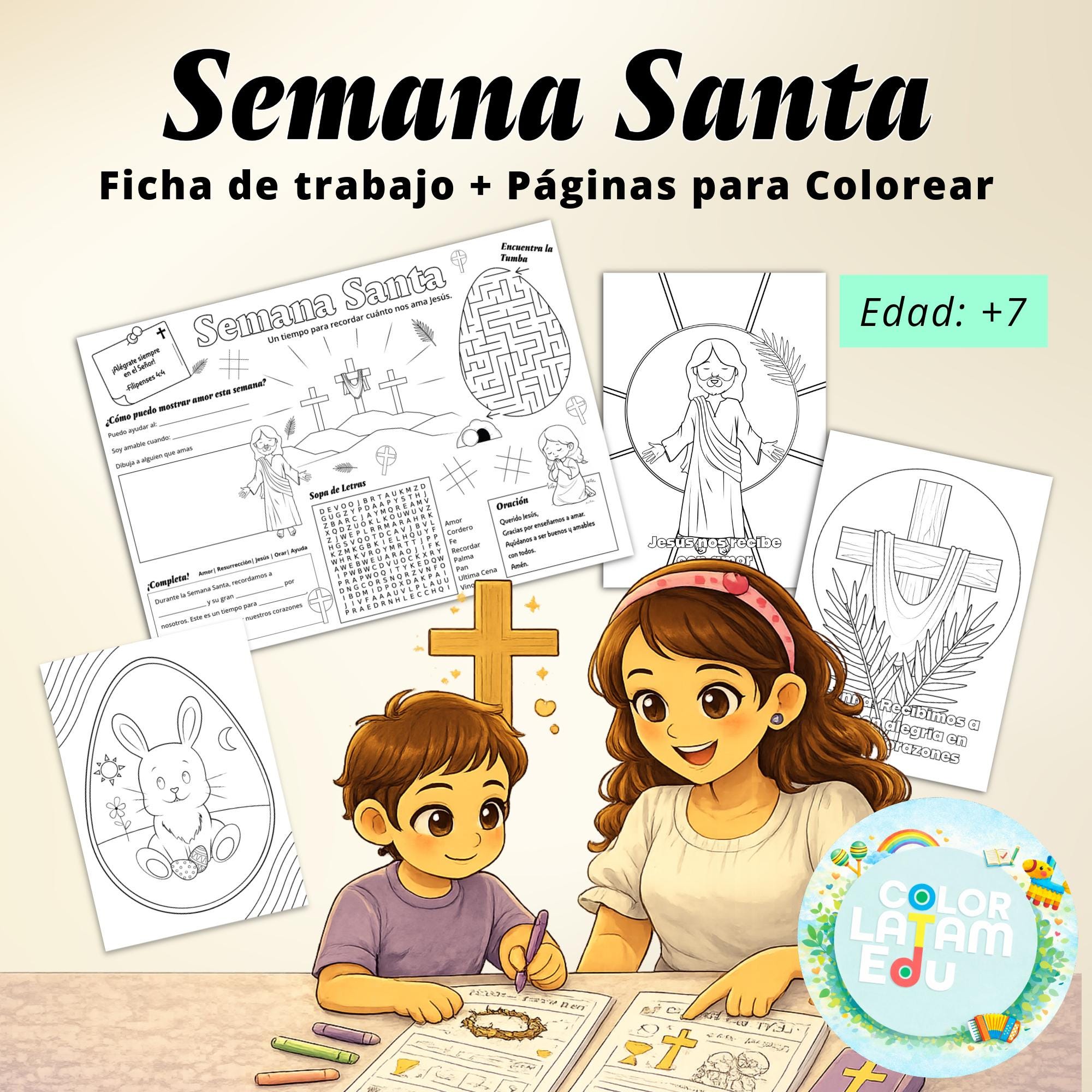 Spanish Holy Week Children's Activities | Christian Easter Spanish ...
