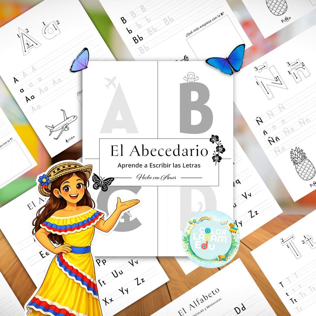 Abecedario En Español – Spanish Alphabet Writing Practice | Printable ...