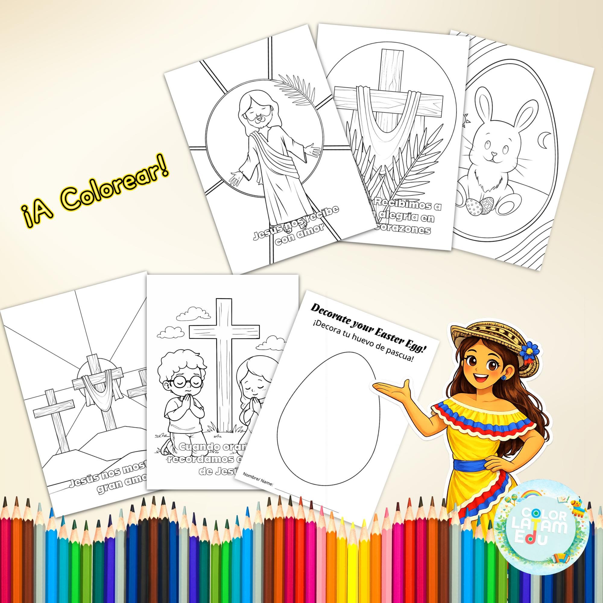 Spanish Holy Week Children's Activities | Christian Easter Spanish ...