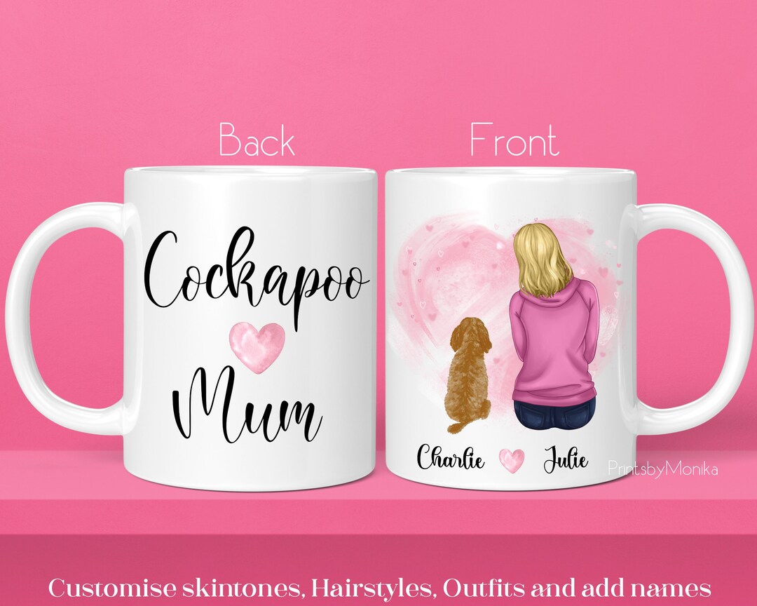 Personalised Cockapoo Mug Cockerpoo Mom Cockapoo Puppy Mum Mug Custom ...