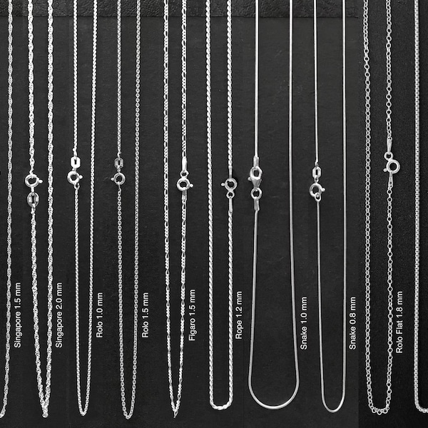 Sterling Silver Rolo Chain 24” - Etsy