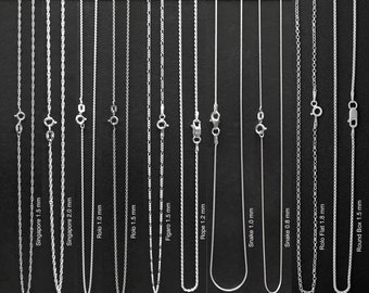 Sterling Silver 20 Italian Bombata Chain Necklace - Etsy