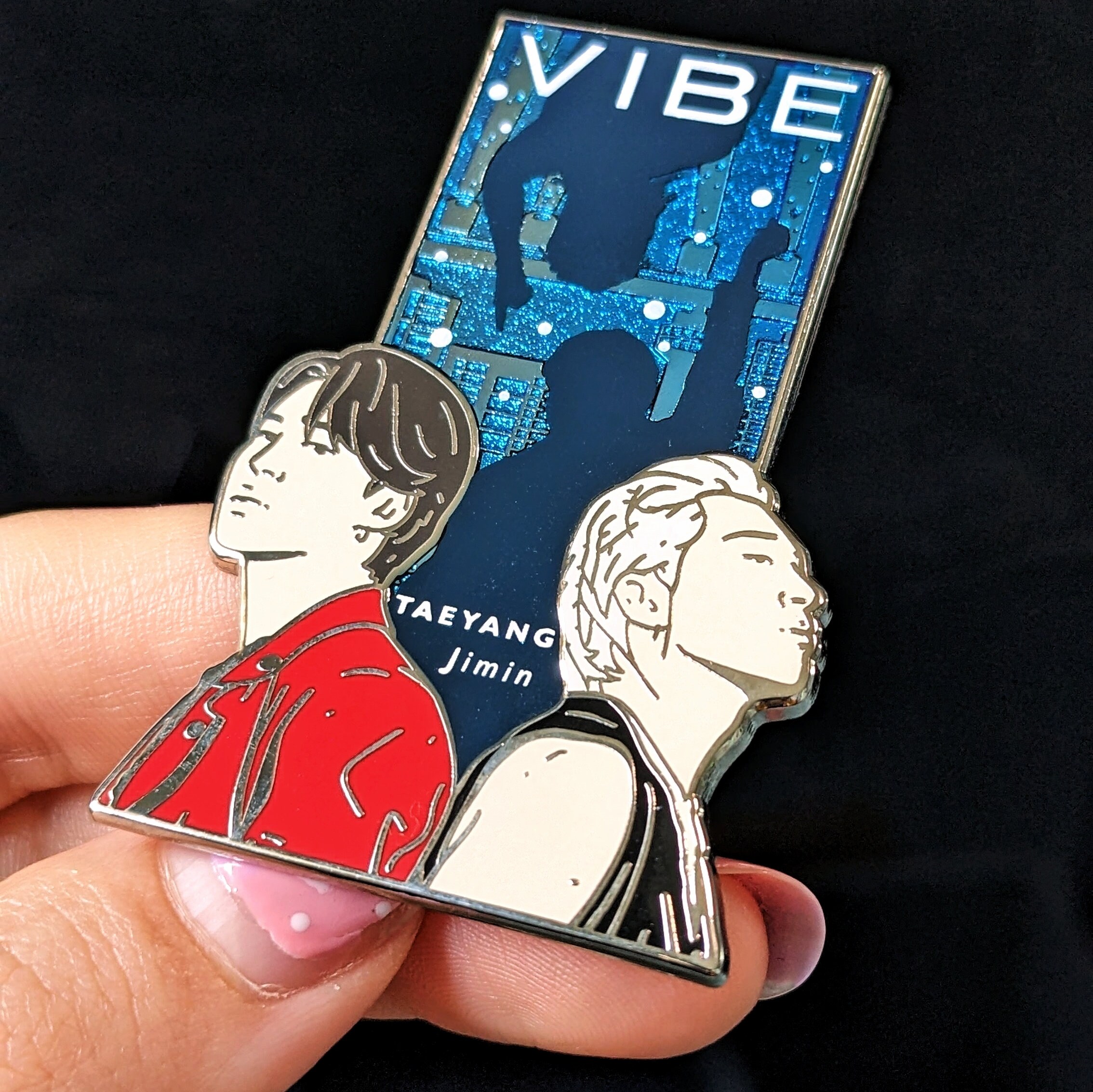 Taeyang X Jimin VIBE Enamel Pin Translucent Enamel BTS Pin - Etsy