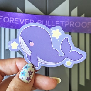 Purple Whale Vinyl Sticker | Whalien 52 | BTS Stickers | Festa ...