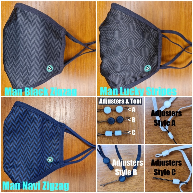 Face Mask Kids & Adults Adjustable Sizes Masks Reusable - Etsy