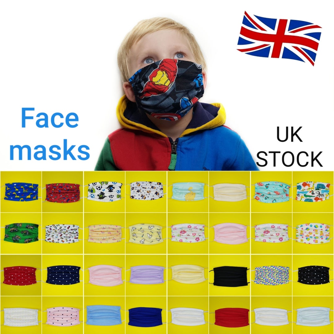 Handmade Face Mask Protection Face Cover Kids Adult Women Masks Kids ...