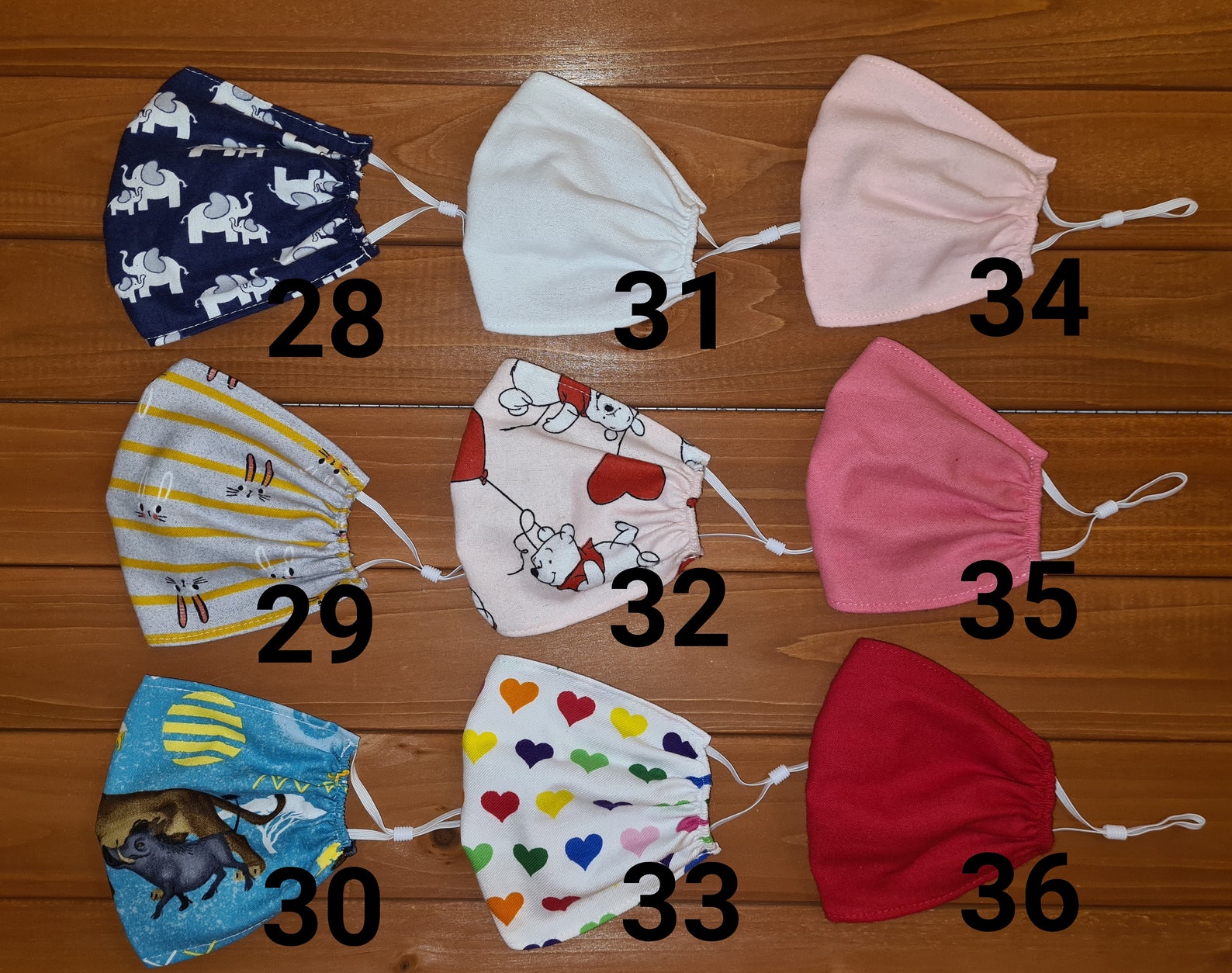 School Face Mask Kids & Adult Adjustable Masks Handmade in UK - Etsy