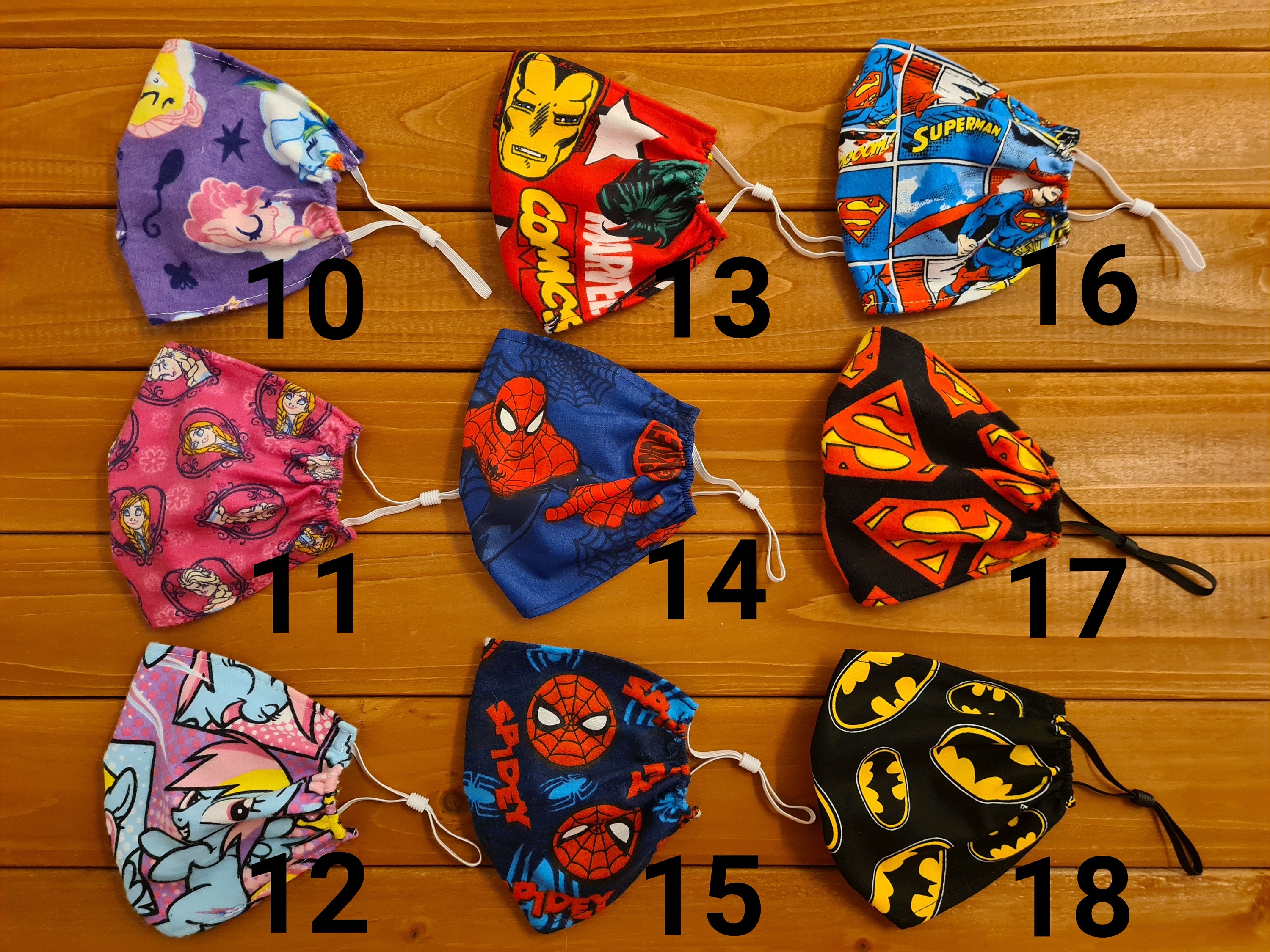 Face Mask Kids, Adult Sizes Handmade in UK Soft Cotton Face Covering ...