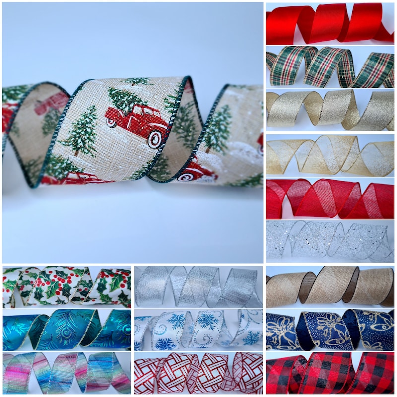 Christmas Ribbon - Etsy