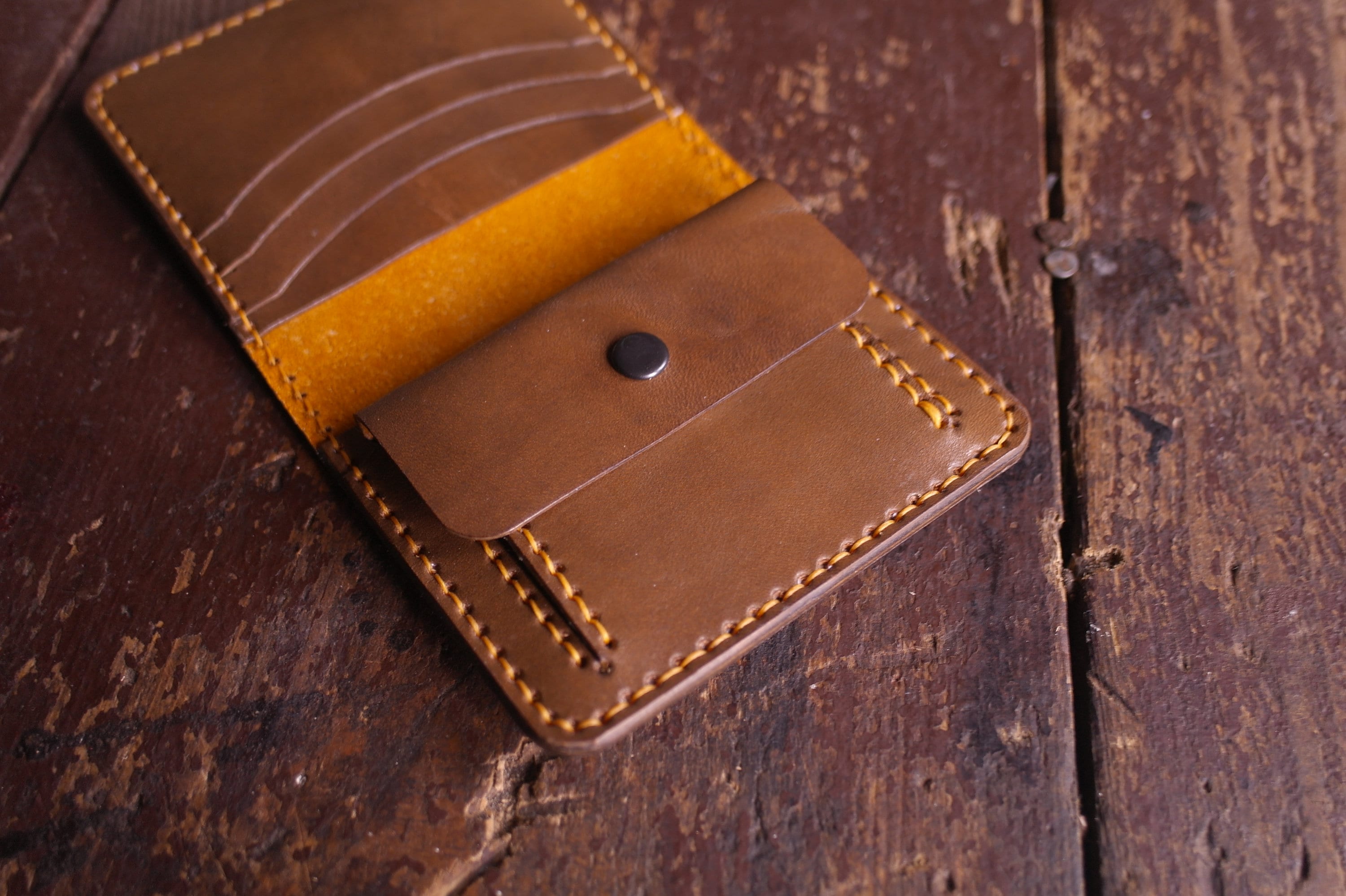 Leather Wallet Pattern Small Card Holder Pattern Leather Pdf - Etsy