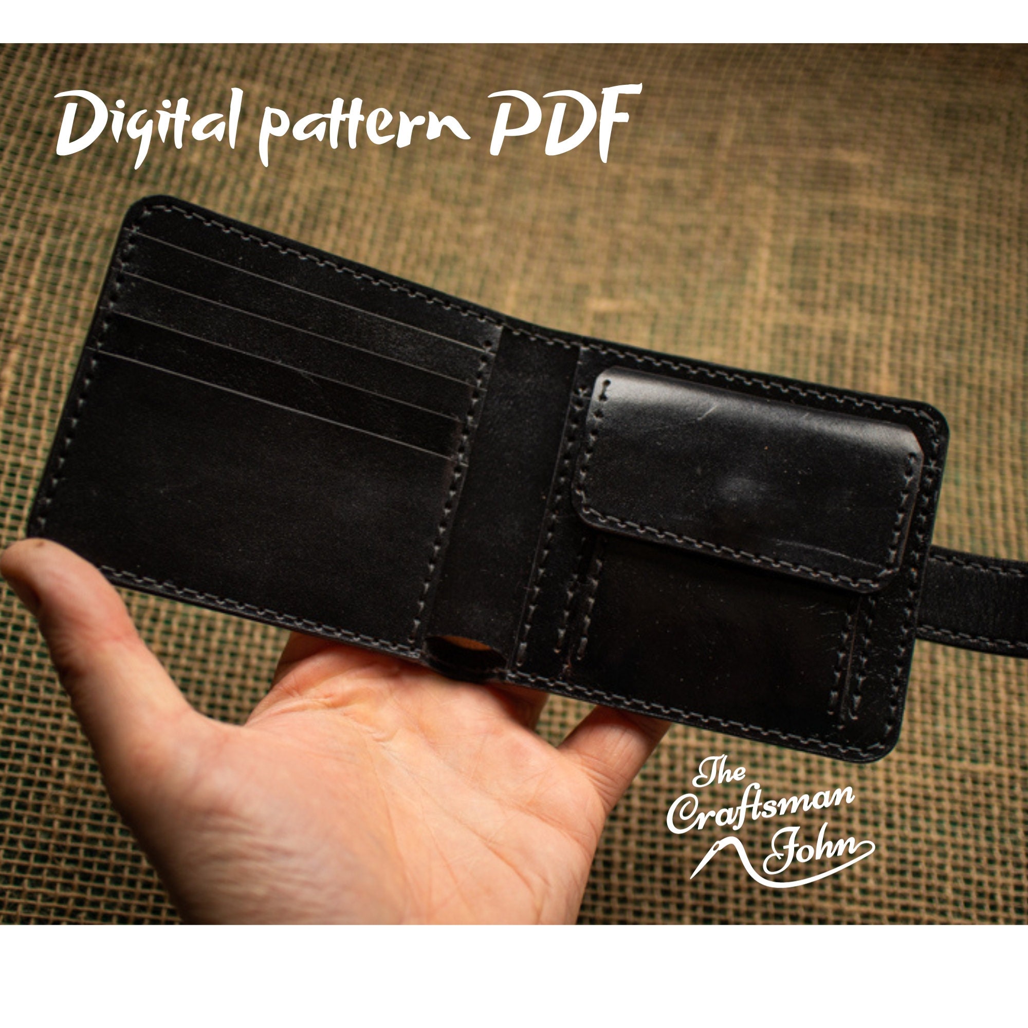 Leather Bifold Wallet Pattern, Classic Style (PDF Pattern) - Etsy