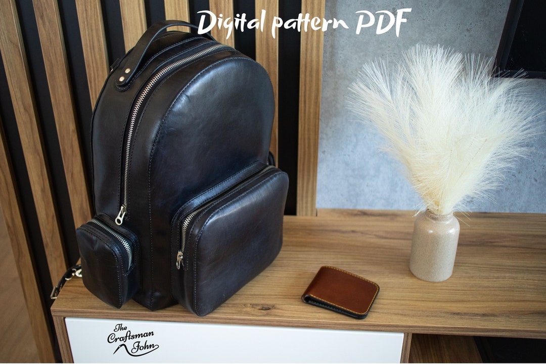 Leather Pattern Backpack, Leather Backpack, Pattern Backpack, Backpack ...