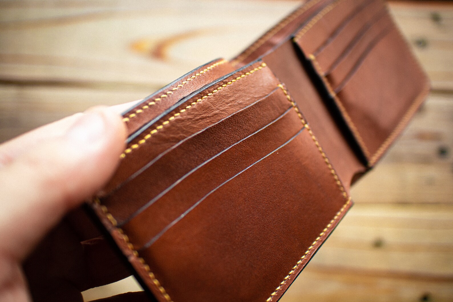 Leather Wallet Pattern PDF Template Bifold Wallet - Etsy