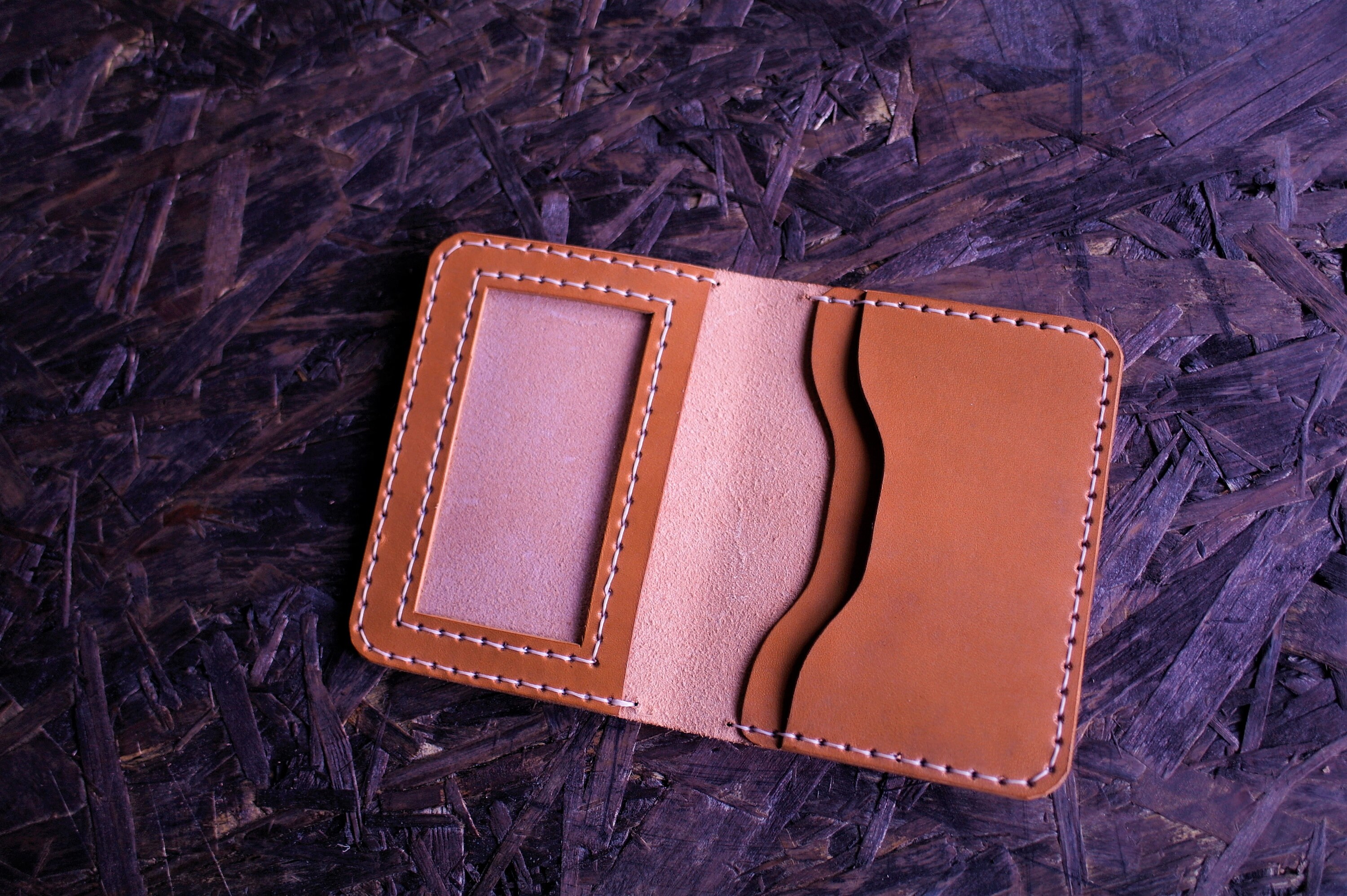 Leather ID Wallet Template, Minimalist Cardholder (PDF Pattern) - Etsy