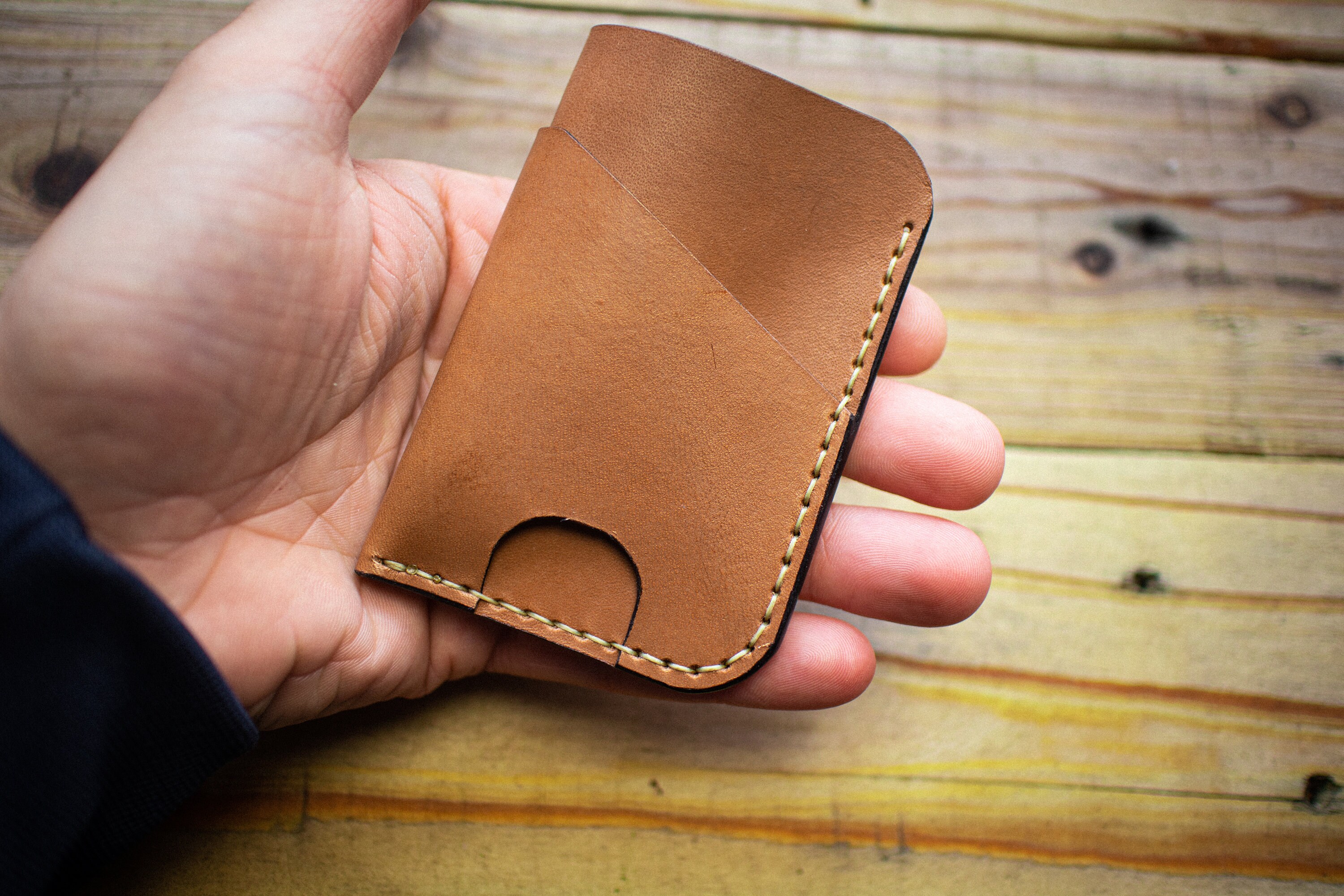 Leather Wallet Pattern PDF Pattern Leather Cardholder Small - Etsy