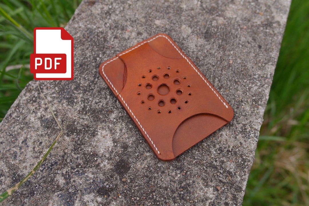 Leather Card Holder Pattern- PDF Template - Business Card Holder - Etsy