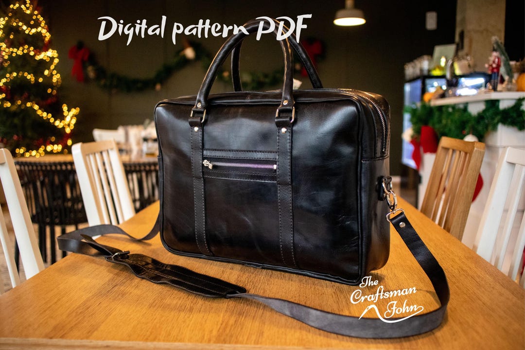 Leather Laptop Bag PDF Pattern, DIY Template (A3/A4 Format) - Etsy