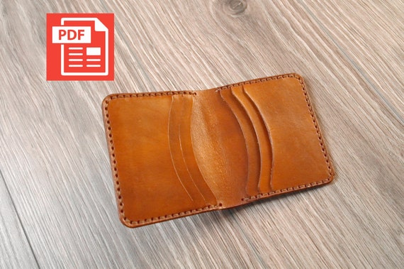 Leather Card Holder Pattern Leather Wallet | Etsy