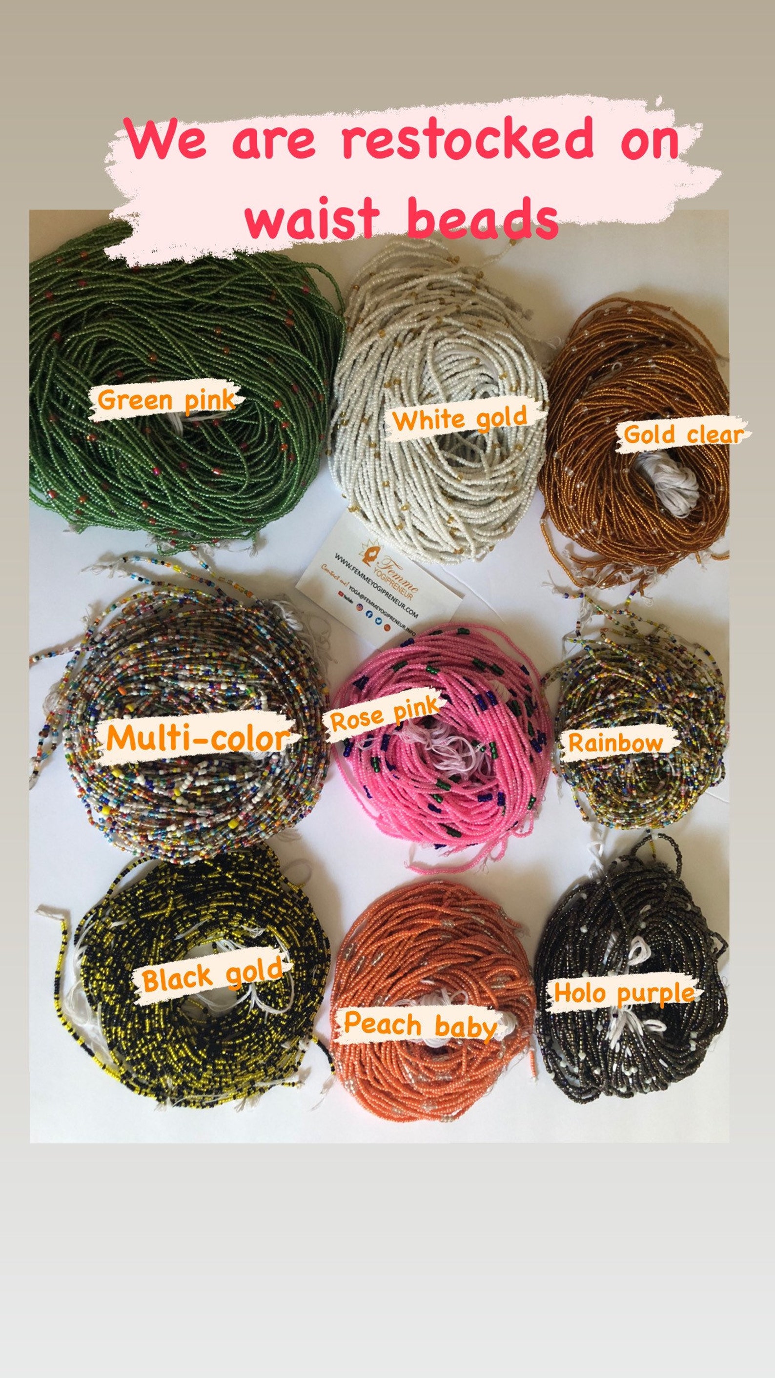 Wholesale Waist Beads Authentic Waist Beads for Women African - Etsy