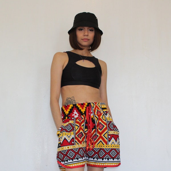 African Print Shorts - Etsy