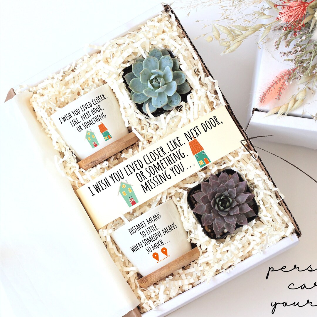 I Wish You Lived Next Door Gift Box - Long Distance Gift Box - Friend ...